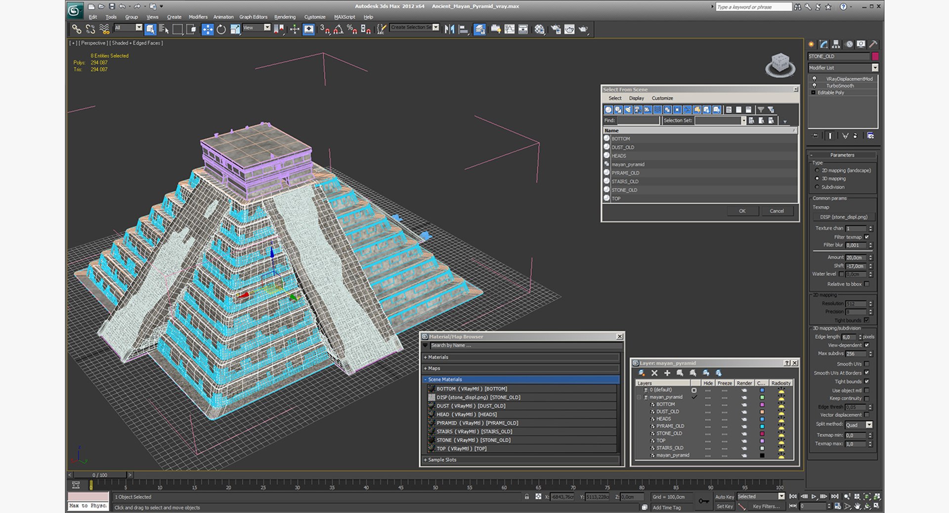 3D ancient mayan pyramid model - TurboSquid 1419209