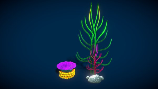 modèle 3D de Algues de dessin animé 7 - TurboSquid 2134553