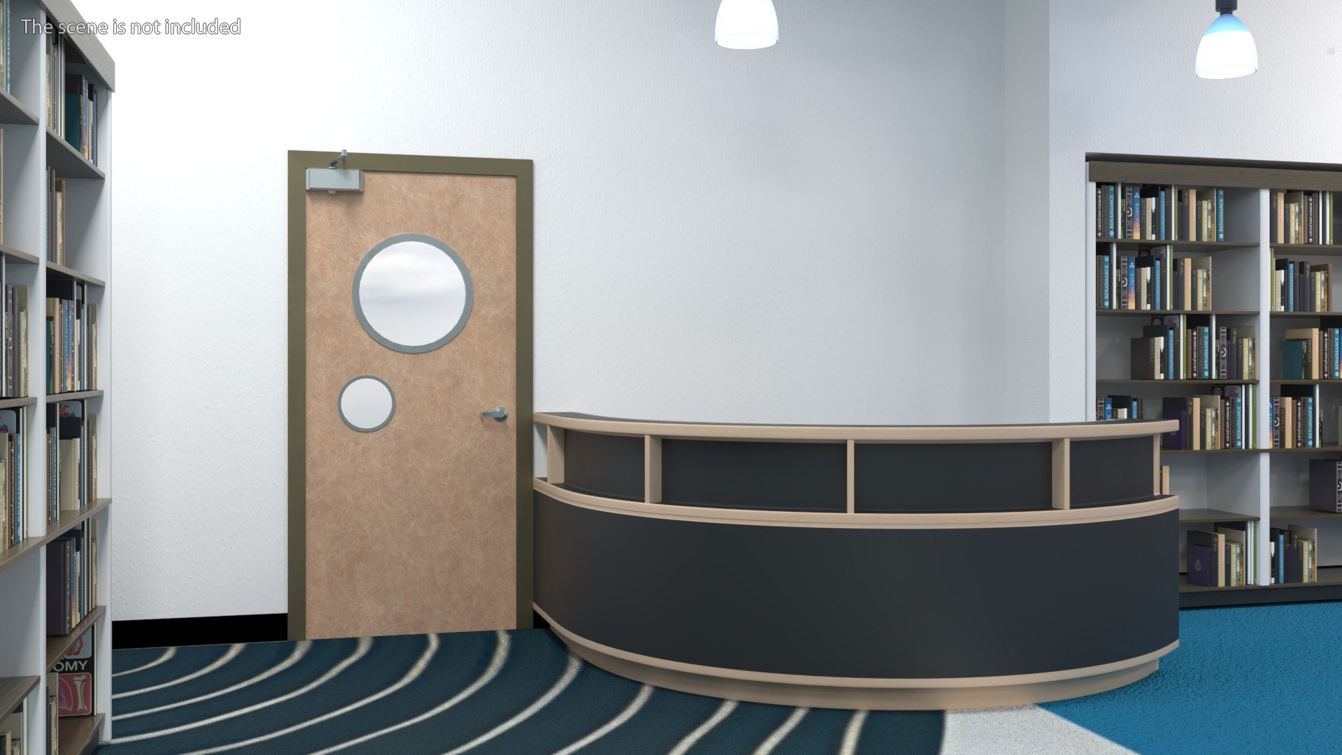 Reception Desk C Shape 3D - TurboSquid 2321529