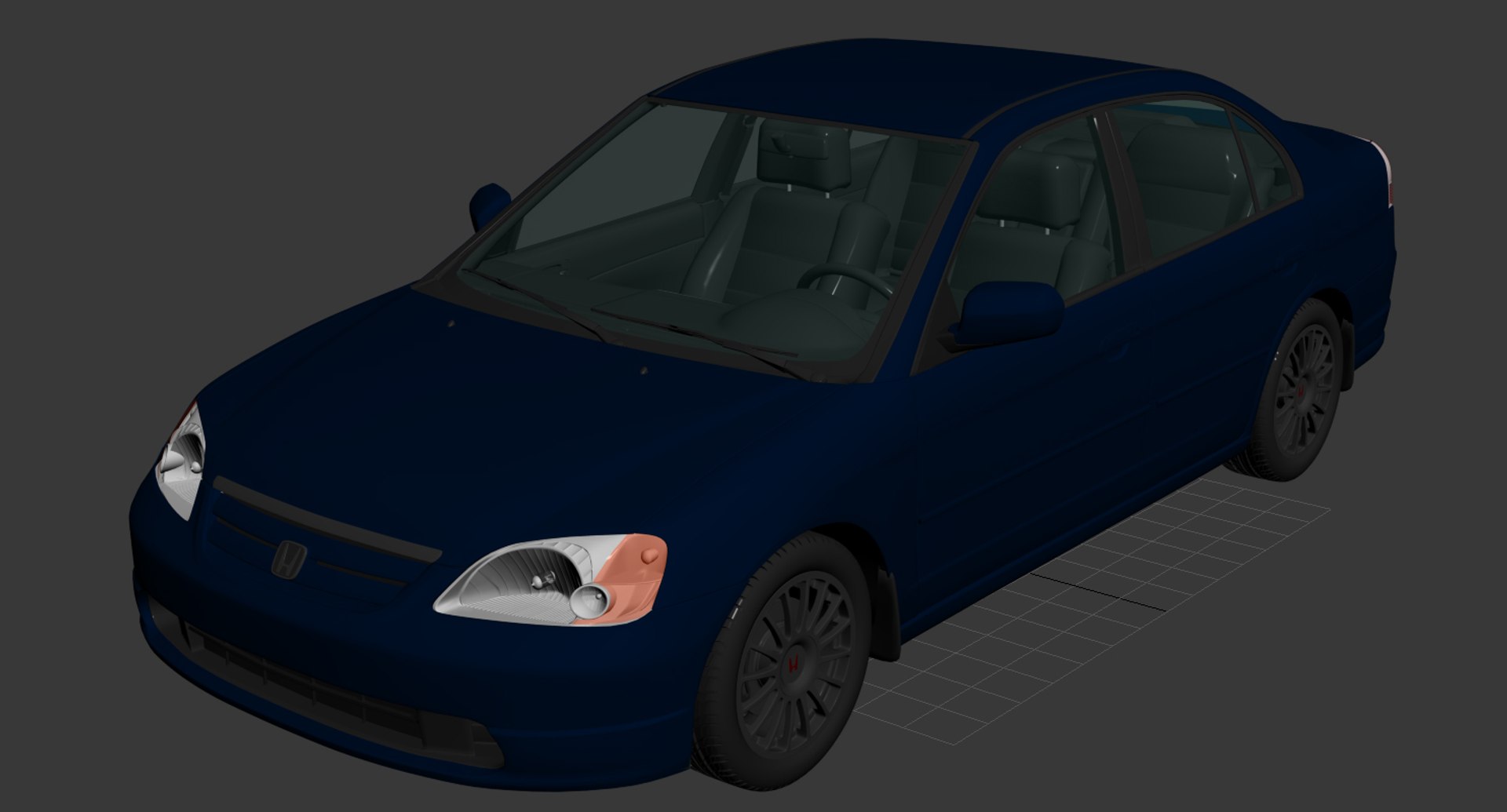 3D Model Honda Civic VTEC - TurboSquid 2131964