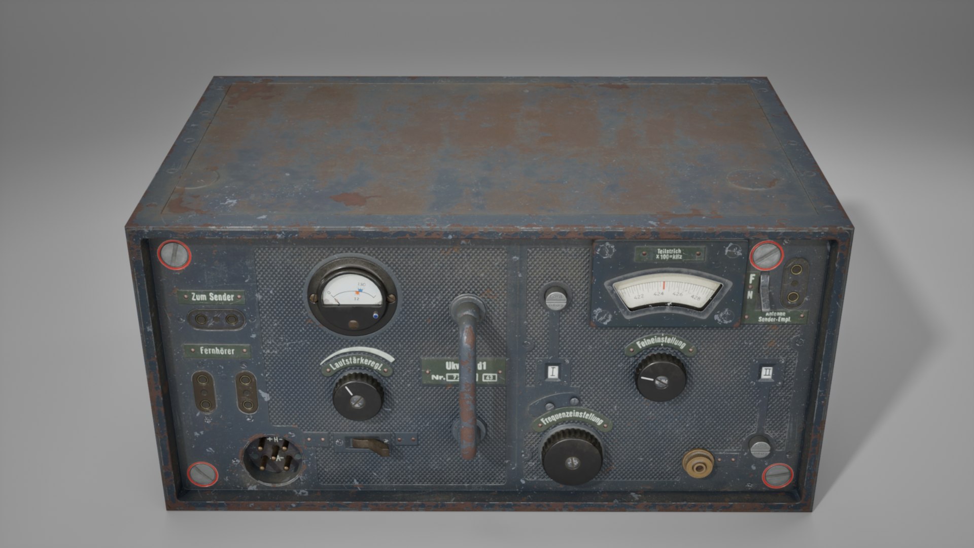 3D German LA9NCA Radio WW2 - TurboSquid 2412200