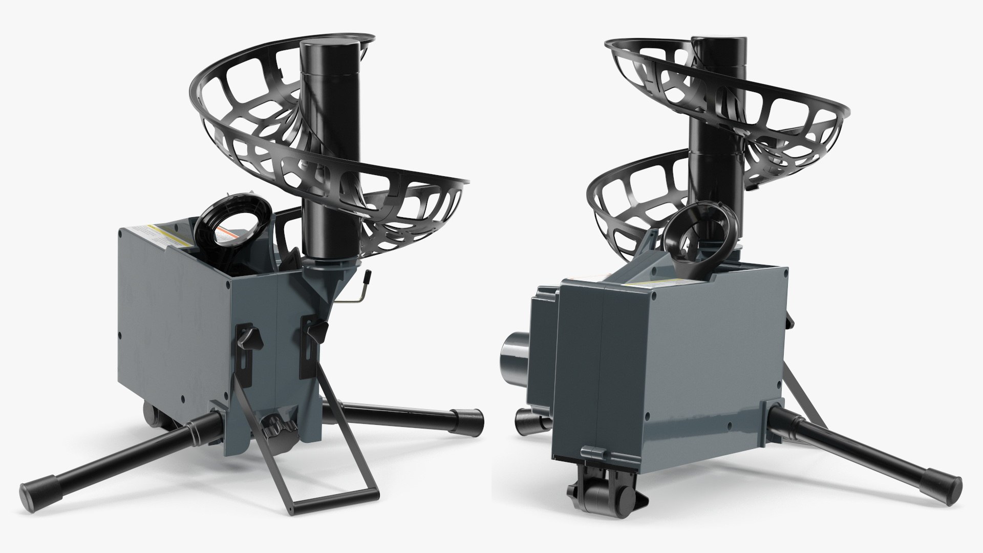 3D Model Baseball Catapult Pitch Trainer Grey - TurboSquid 2441861