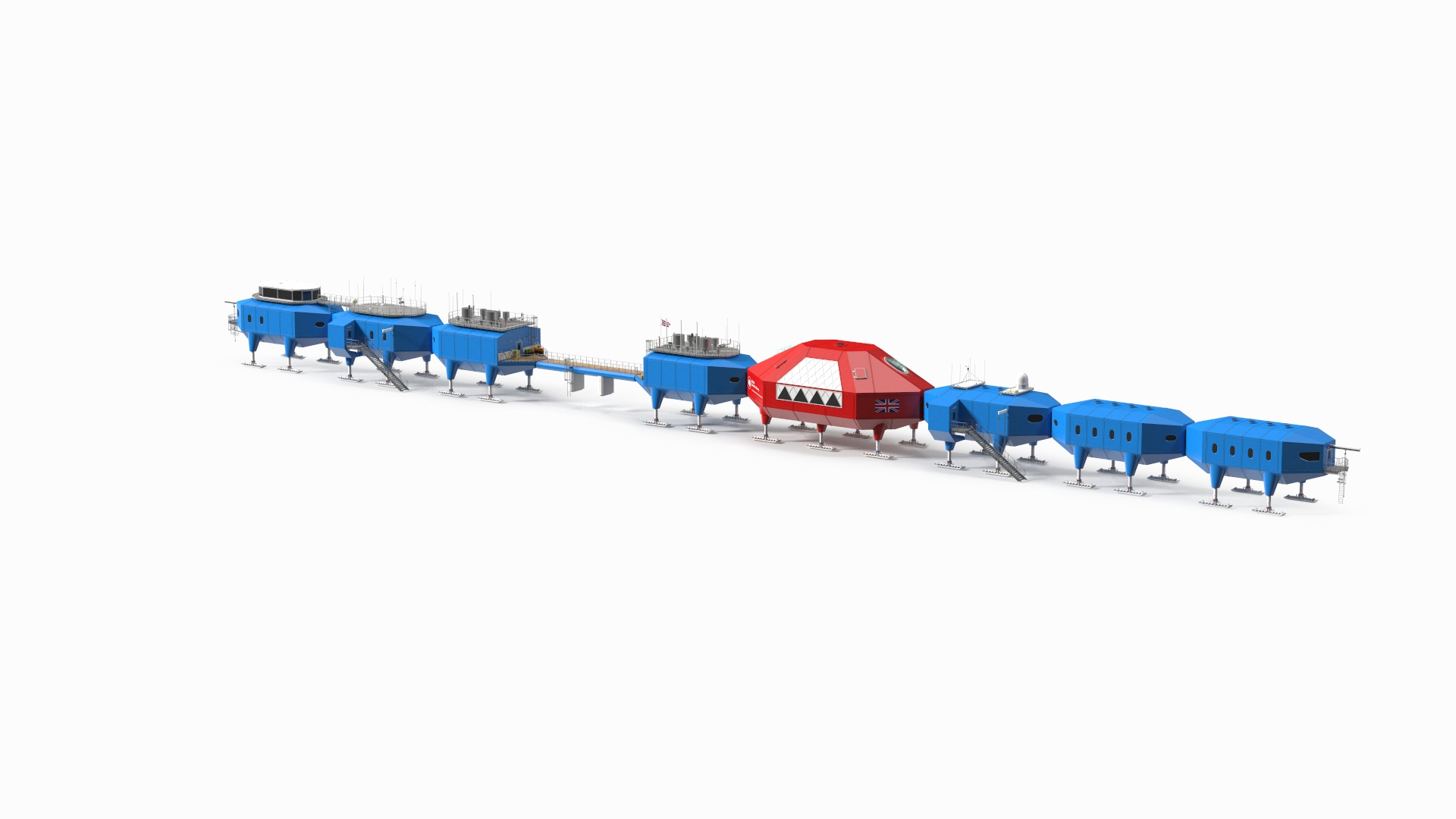 3D Halley VI Research Antarctic Station Model - TurboSquid 2123586