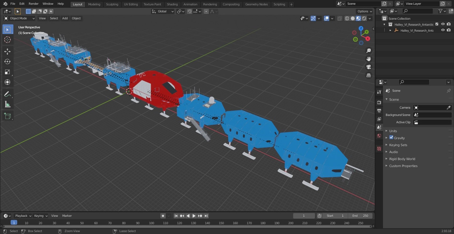 3D Halley VI Research Antarctic Station model - TurboSquid 2123586