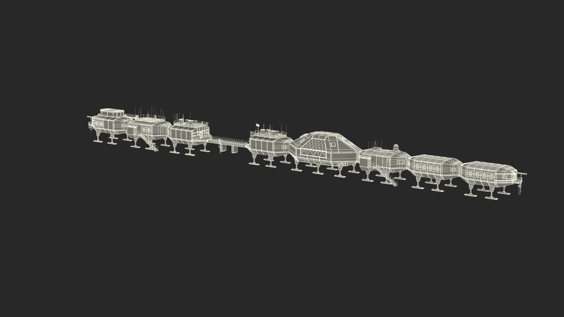 3D Halley VI Research Antarctic Station Model - TurboSquid 2123586