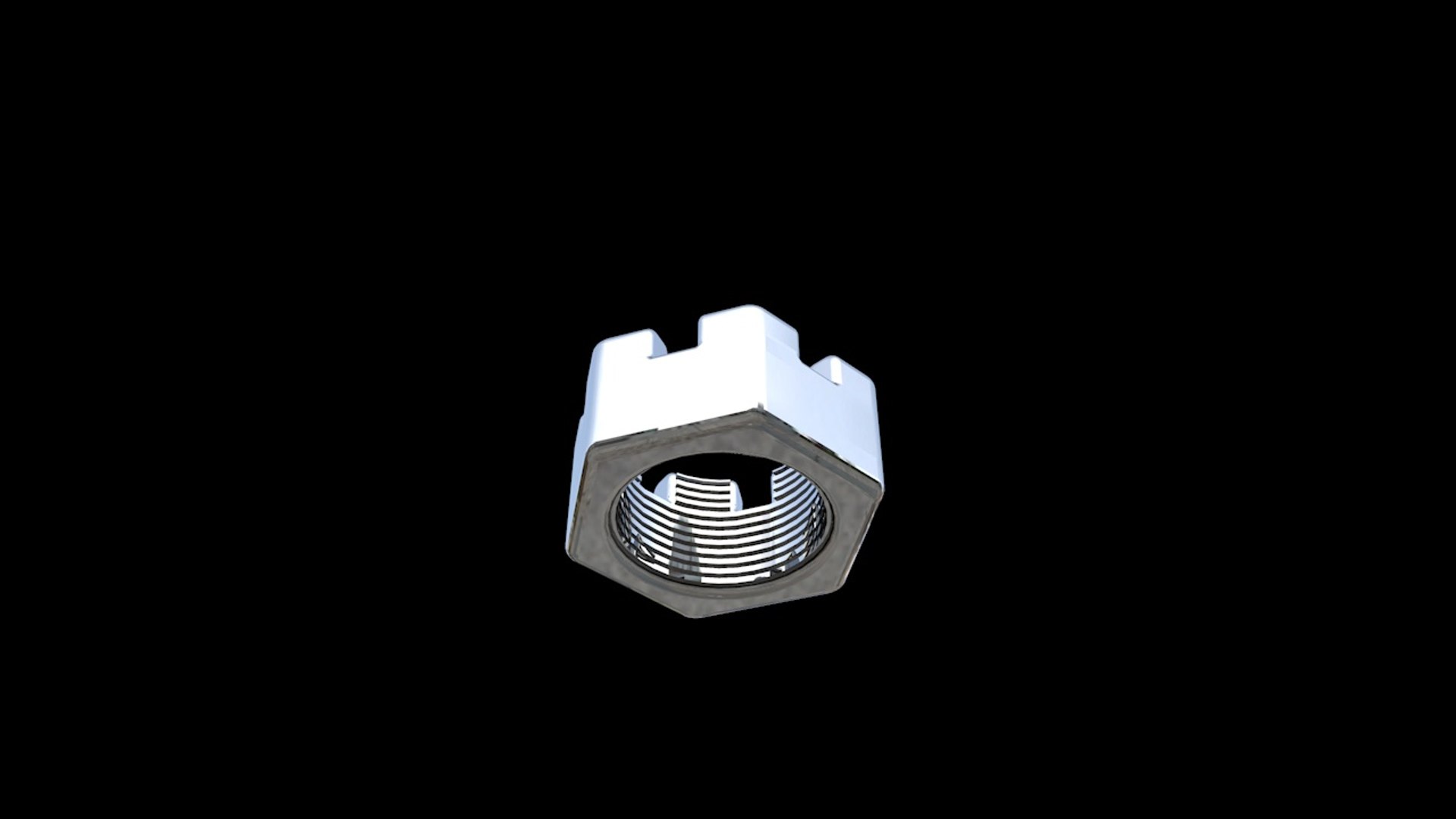 Castellated nuts model - TurboSquid 1557872