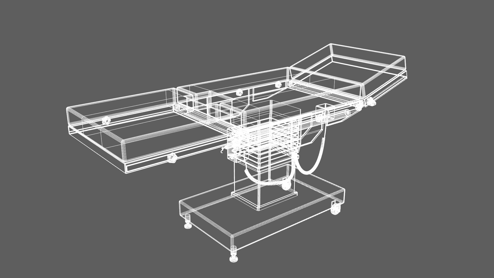 Surgical Bed Medical Low-poly 3D Model Model - TurboSquid 2339647