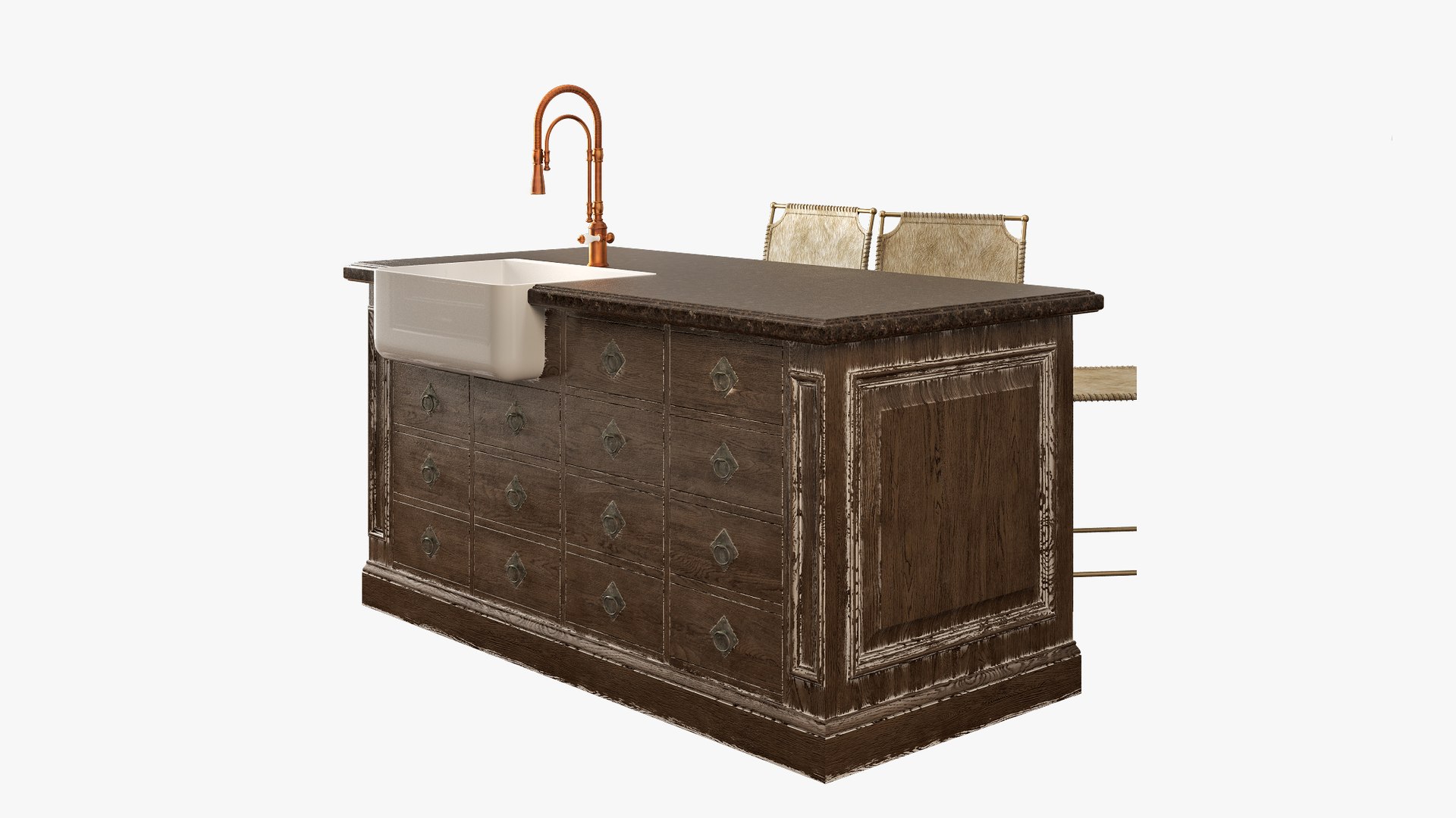 3D Model Classic Kitchen 002 - TurboSquid 2213468