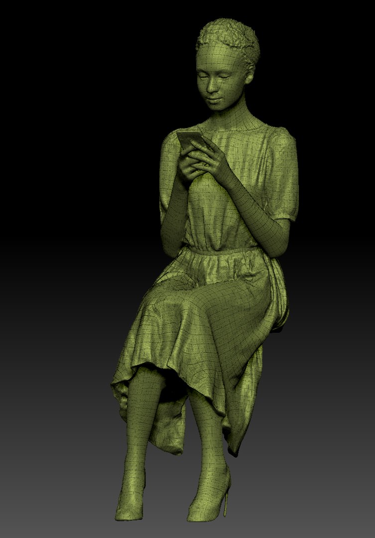 3D Model Attractive Young Woman Dressed - TurboSquid 1685944