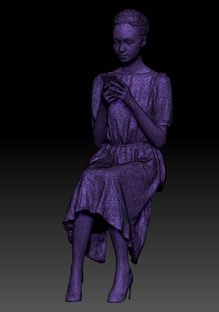 3D Model Attractive Young Woman Dressed - TurboSquid 1685944