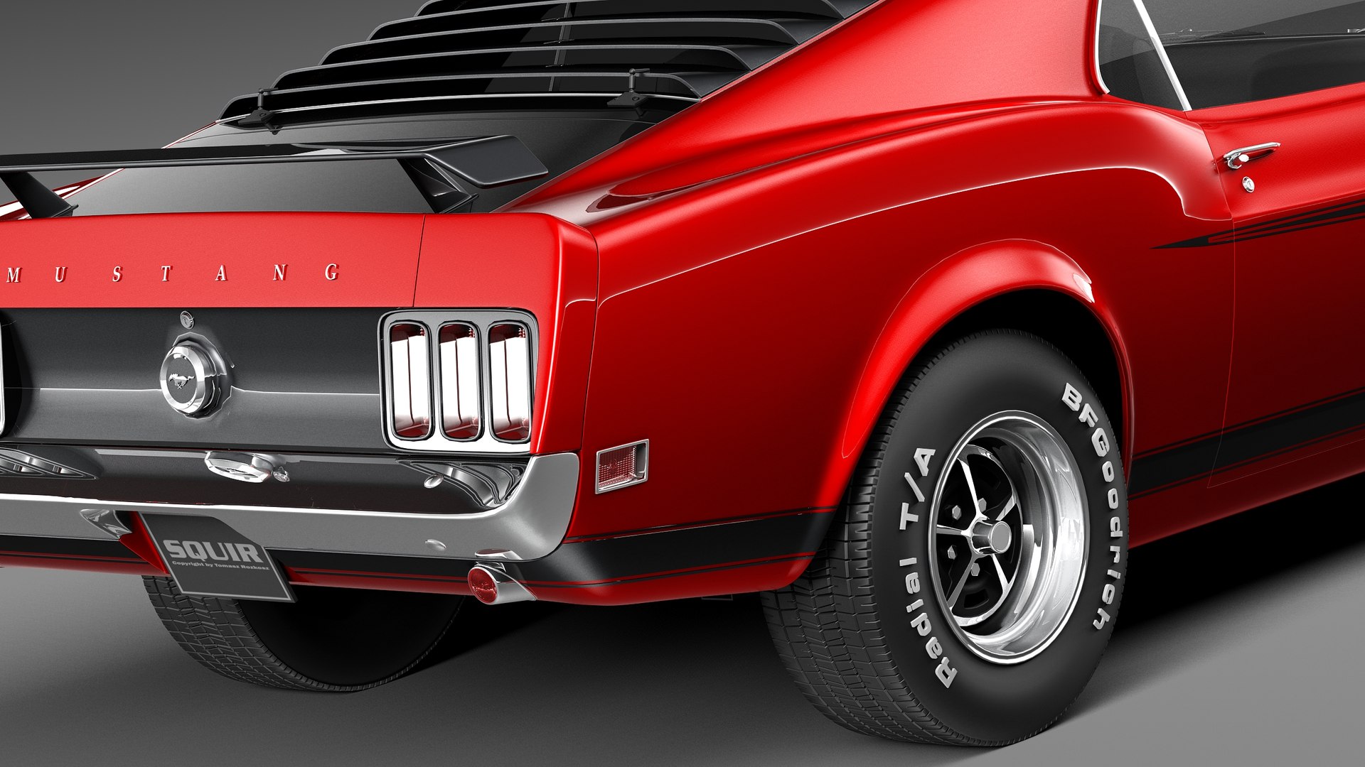 3D Ford Mustang Boss 302 1969 Model - TurboSquid 2173014