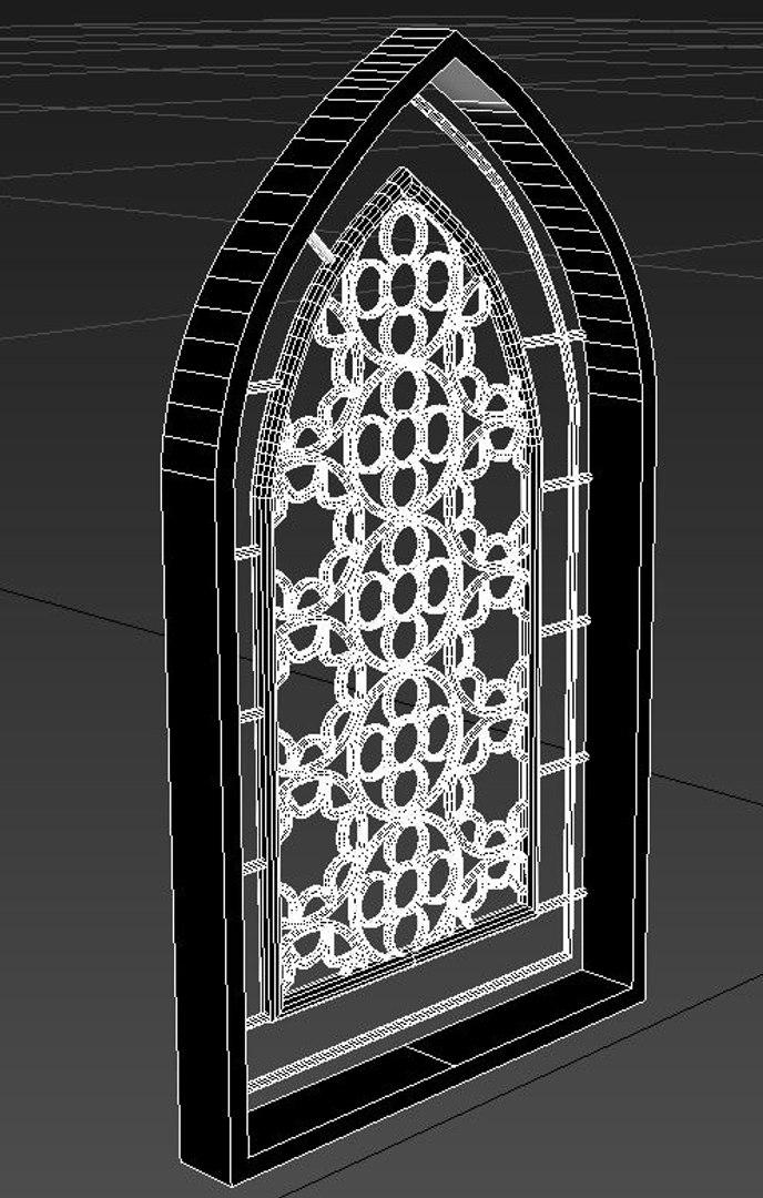 Stained Window 3d Dwg