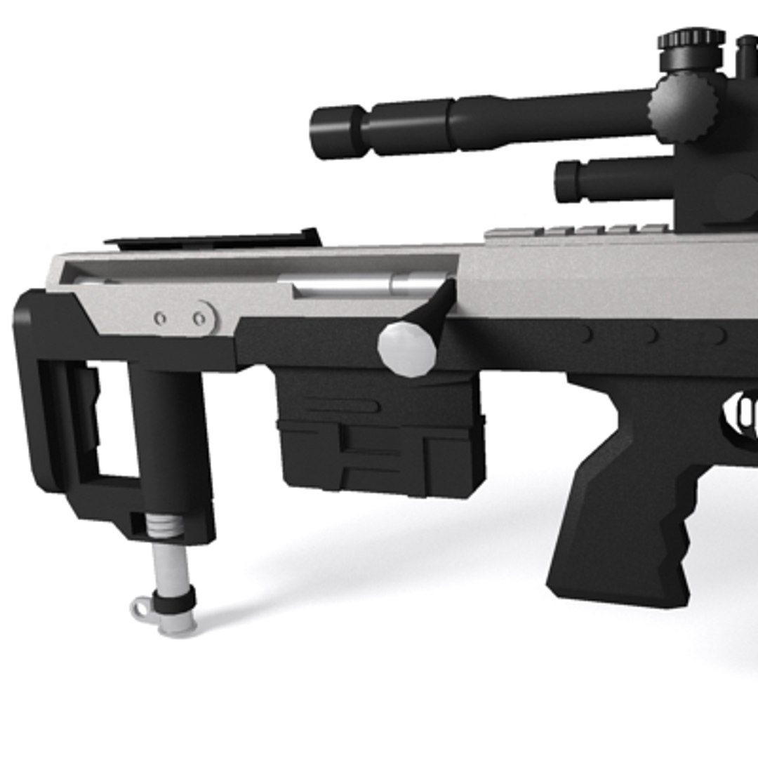 3d Model Amp Technical Sniper Rifle