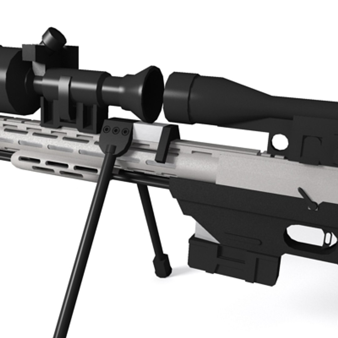 3d Model Amp Technical Sniper Rifle