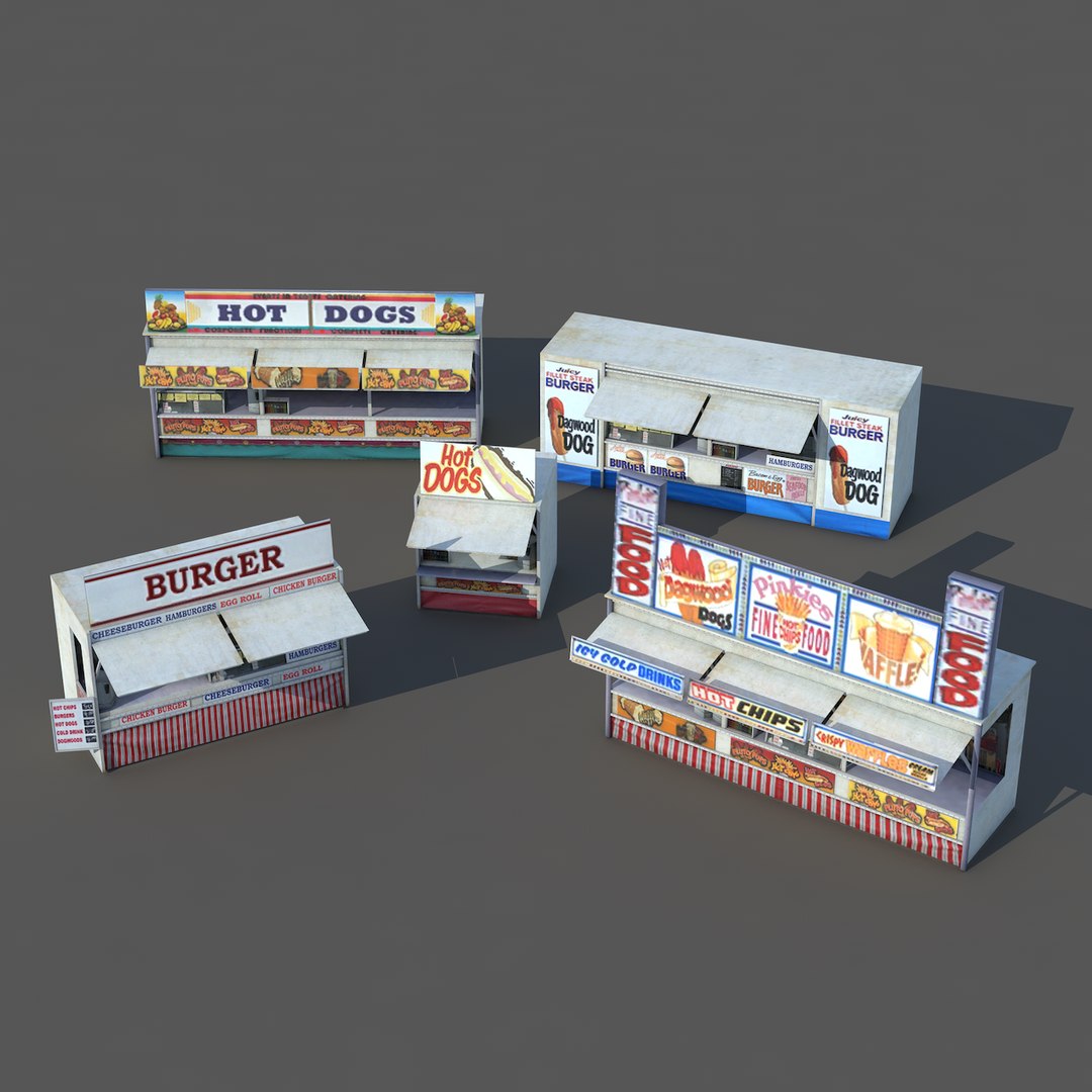 3D Fast Food Shops - TurboSquid 1380622