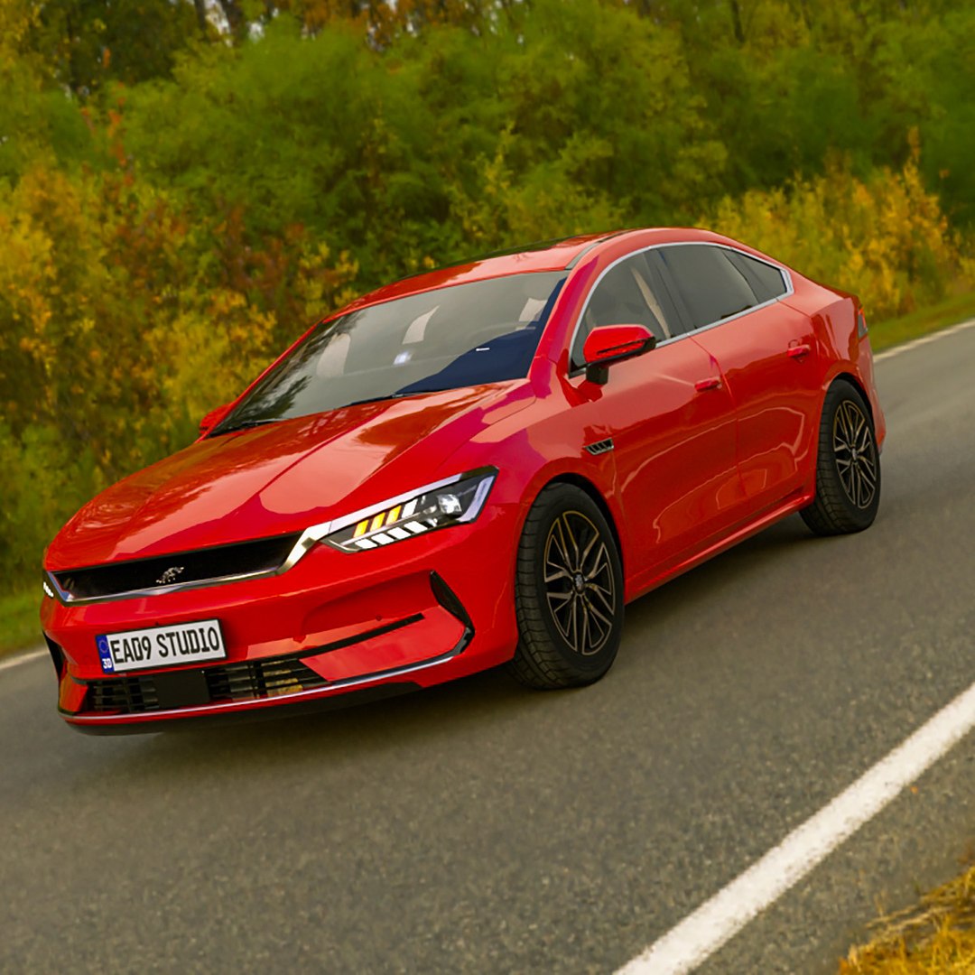 3D 2024 BYD Qin-Plus EV Model - TurboSquid 2350681