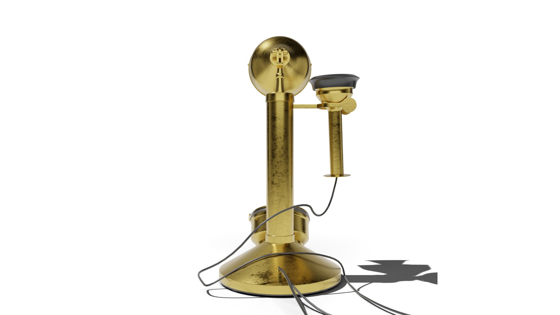 Free 3D Simple Rotary Phone Model - TurboSquid 1991704