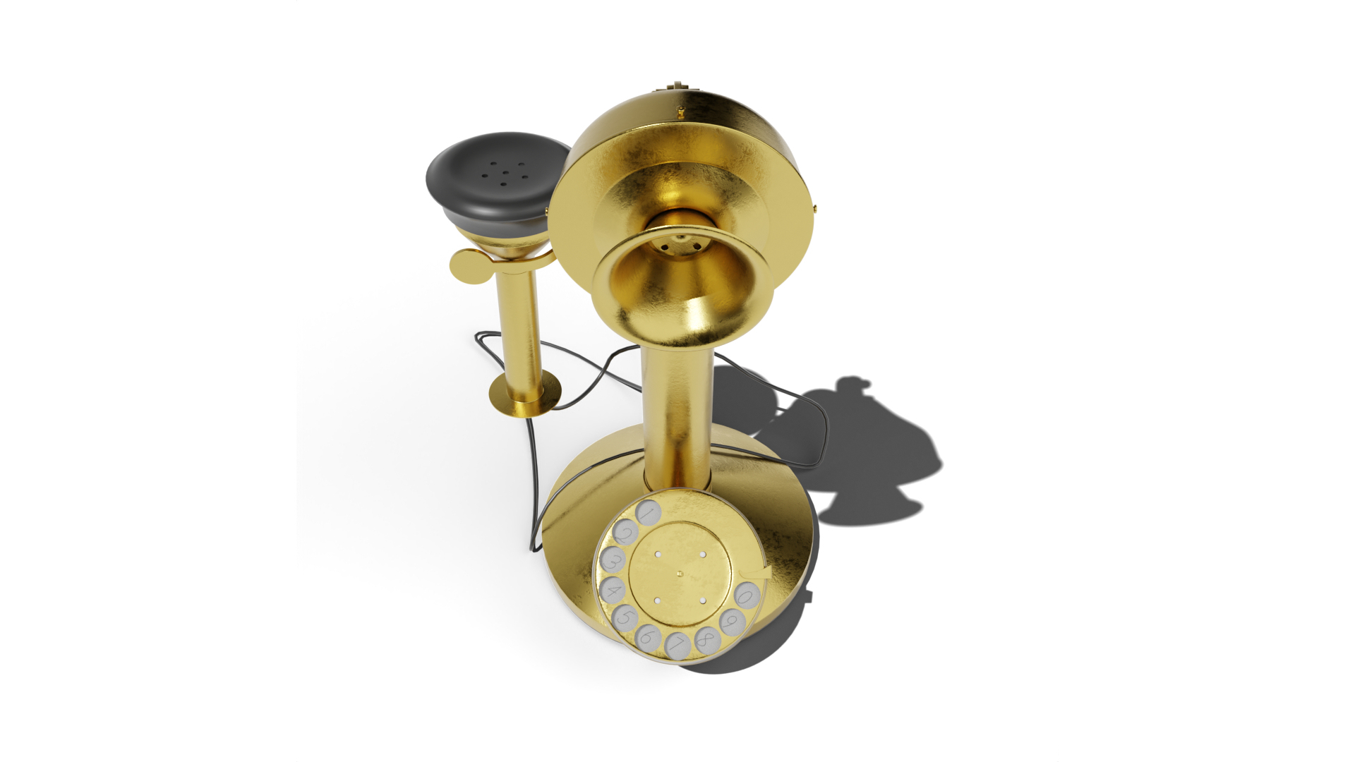 Free 3D Simple Rotary phone model - TurboSquid 1991704