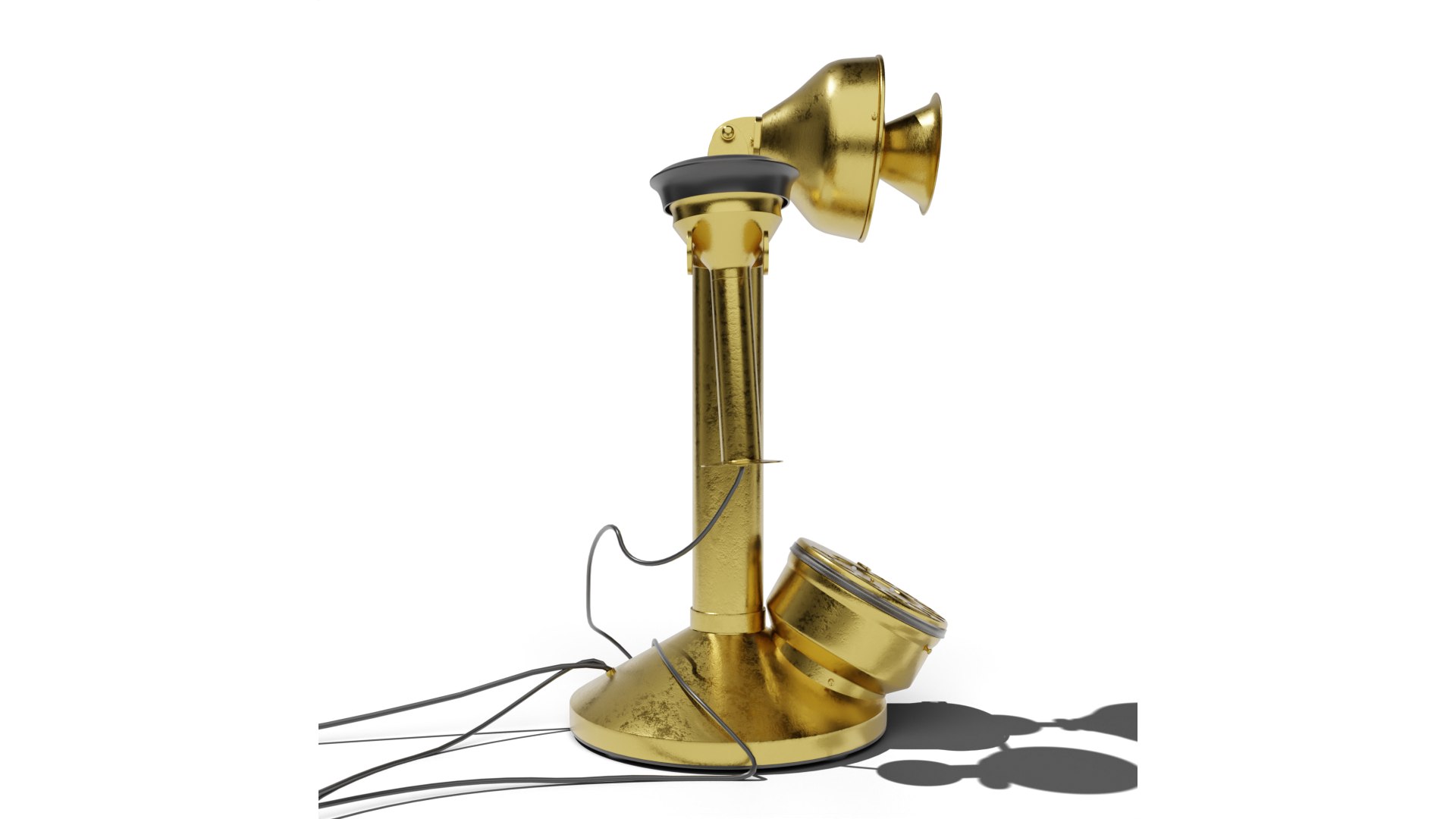 Free 3D Simple Rotary Phone Model - TurboSquid 1991704