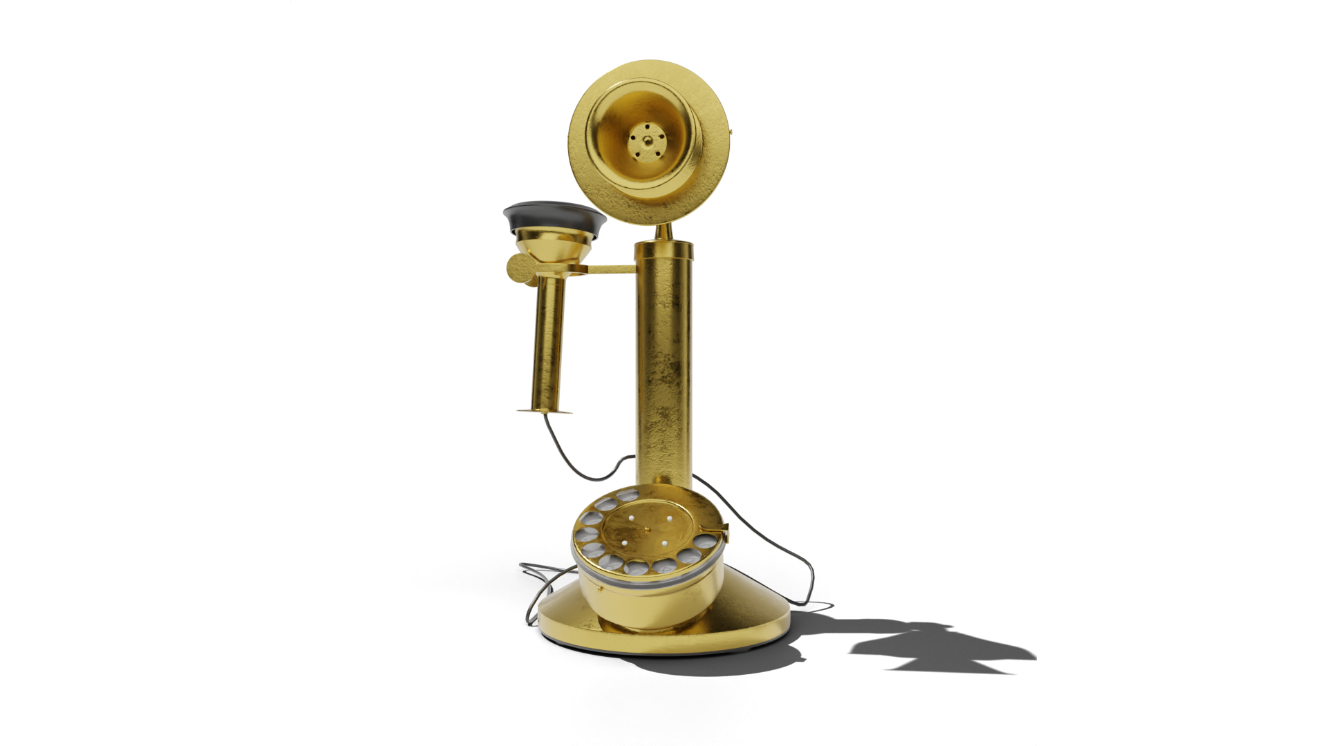 Free 3D Simple Rotary Phone Model - TurboSquid 1991704