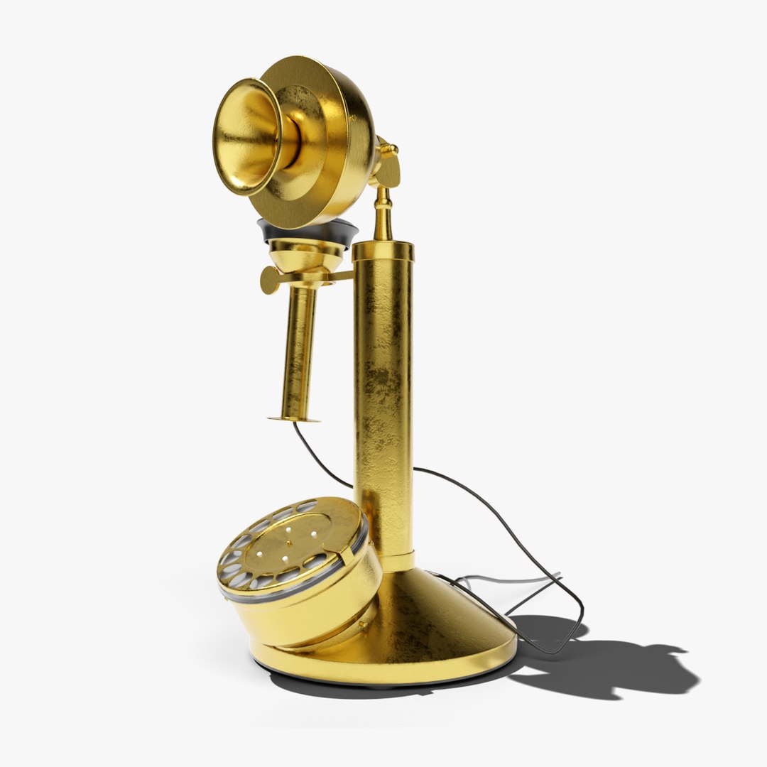 Free 3D Simple Rotary phone model - TurboSquid 1991704