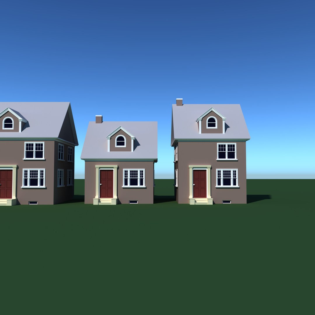 3d Model Village House Pack