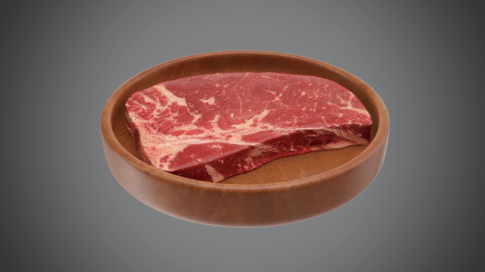 Raw meat clay plate model - TurboSquid 1521831