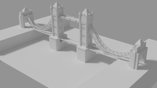 London tower bridge 3D model - TurboSquid 1601634