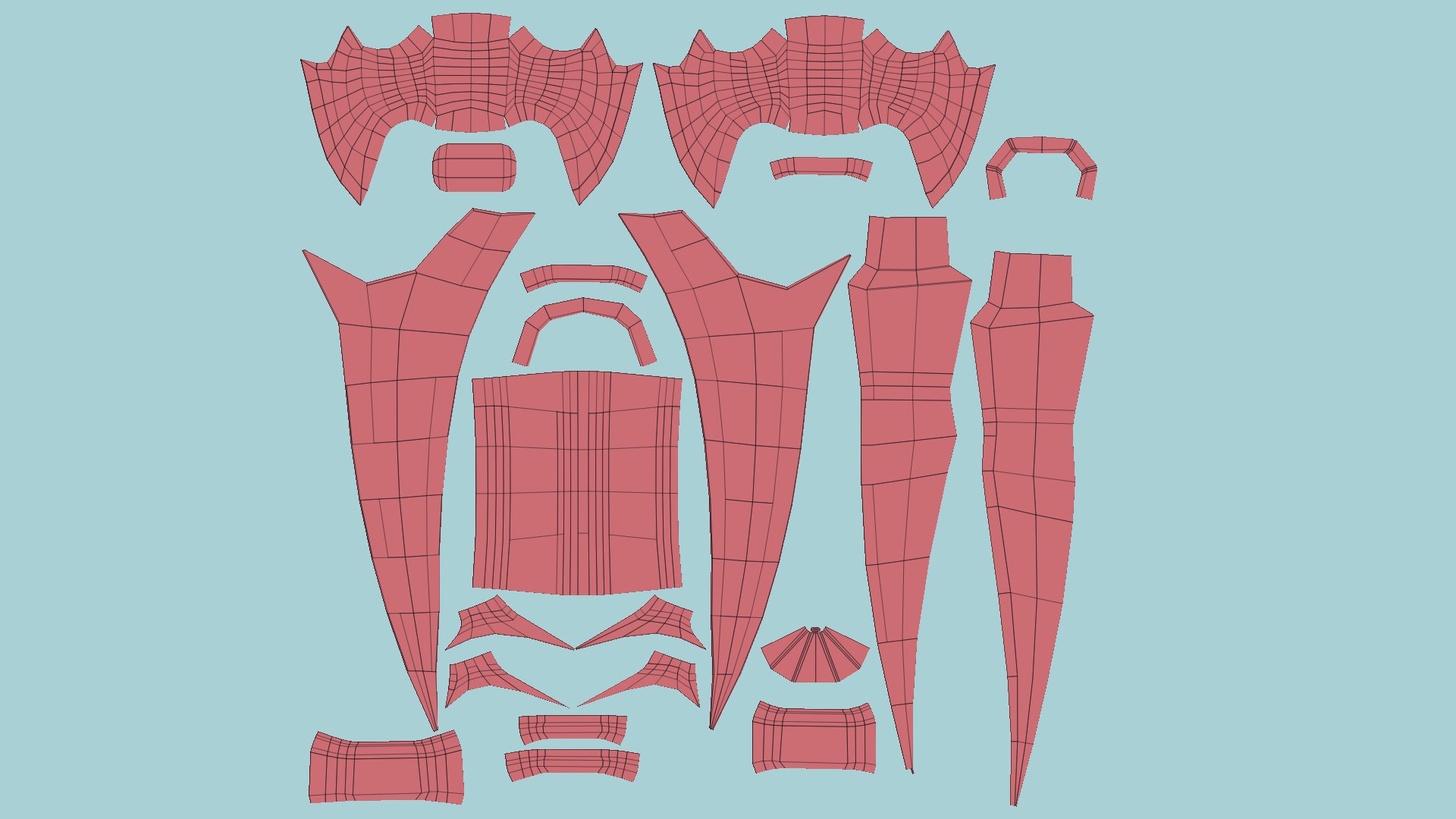 Medieval Dagger 10 Cartoon Blue - Fantasy Character Weapon 3D Model ...