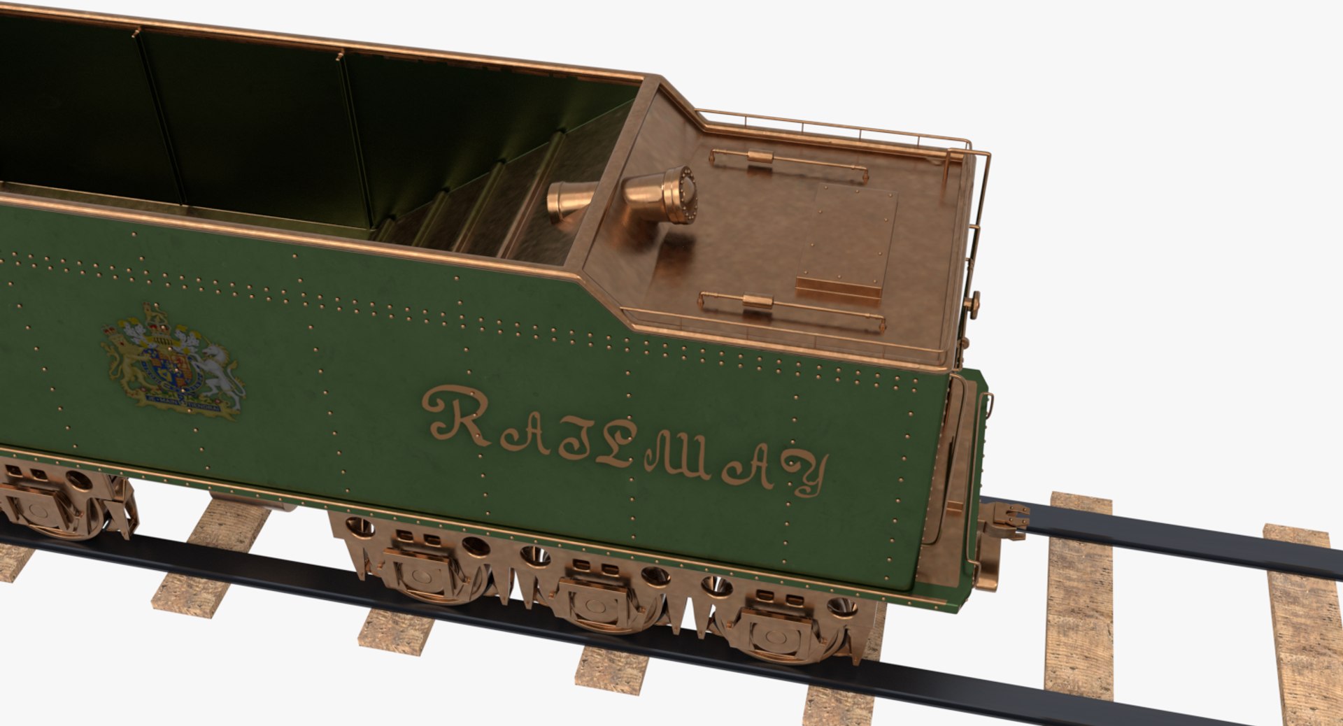 Steam train model - TurboSquid 1336676