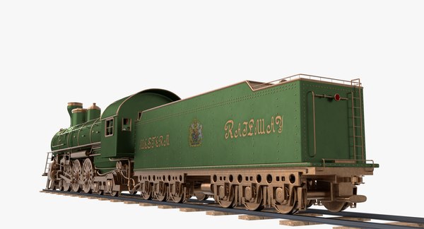 Steam train model - TurboSquid 1336676
