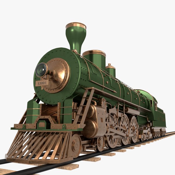 Steam train model - TurboSquid 1336676
