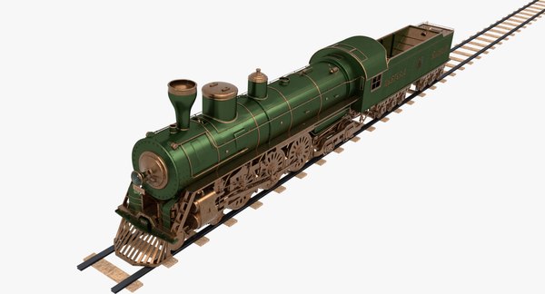 Steam train model - TurboSquid 1336676