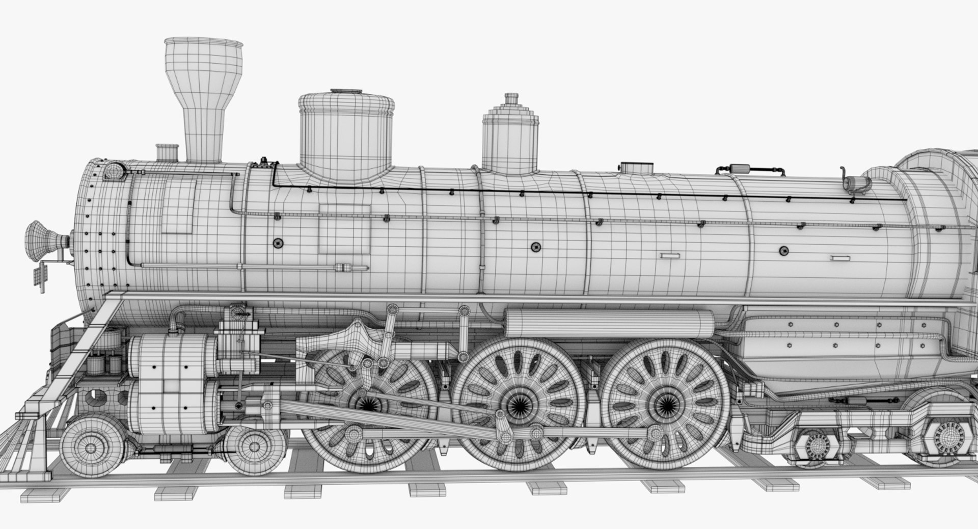 Steam Train Model - TurboSquid 1336676