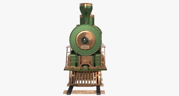 Steam train model - TurboSquid 1336676