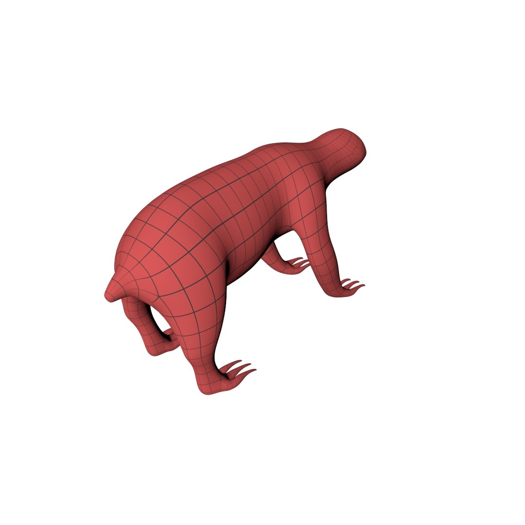 3d Model Base Mesh Sloth