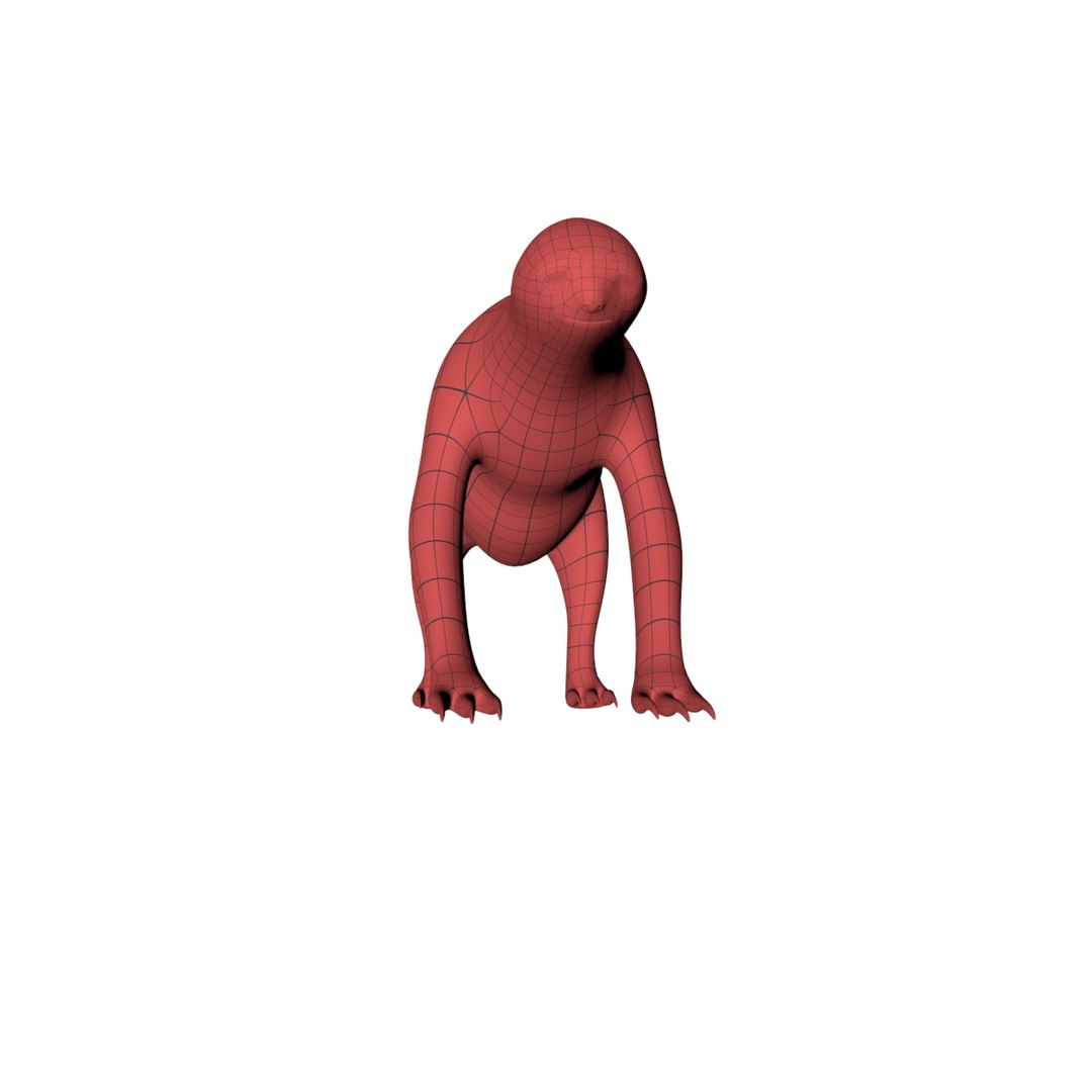 3d Model Base Mesh Sloth