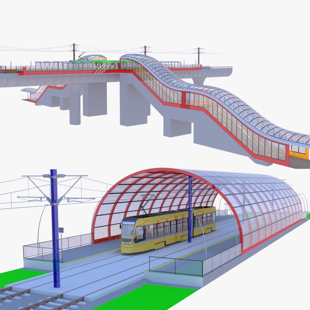 Stadler Tram Stops II 3D Model - TurboSquid 2316089