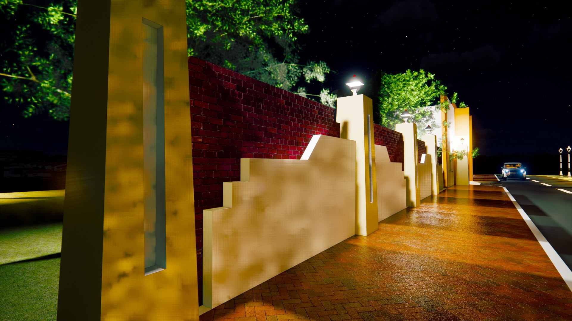 Entrance Gate In Revit 3D Model - TurboSquid 2195886