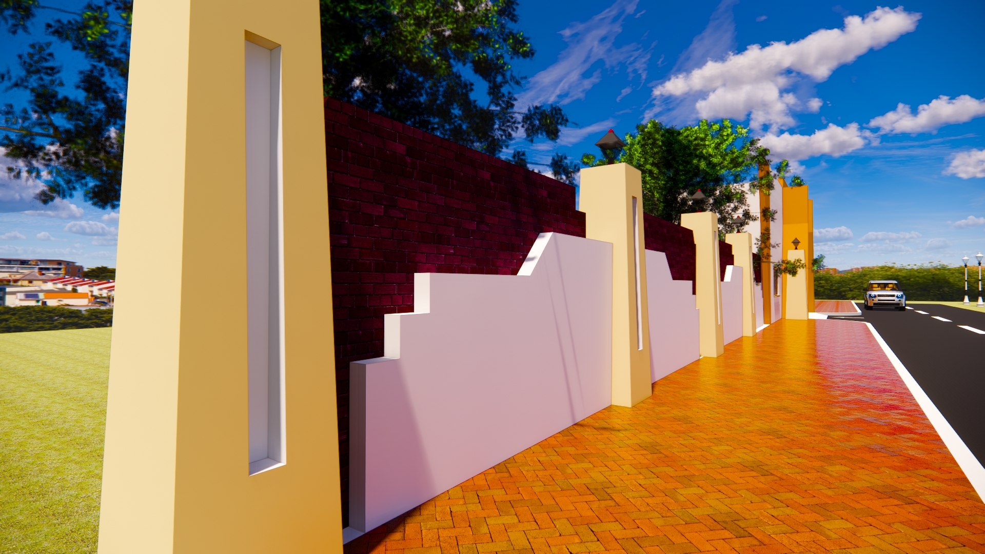 Entrance Gate In Revit 3D Model - TurboSquid 2195886