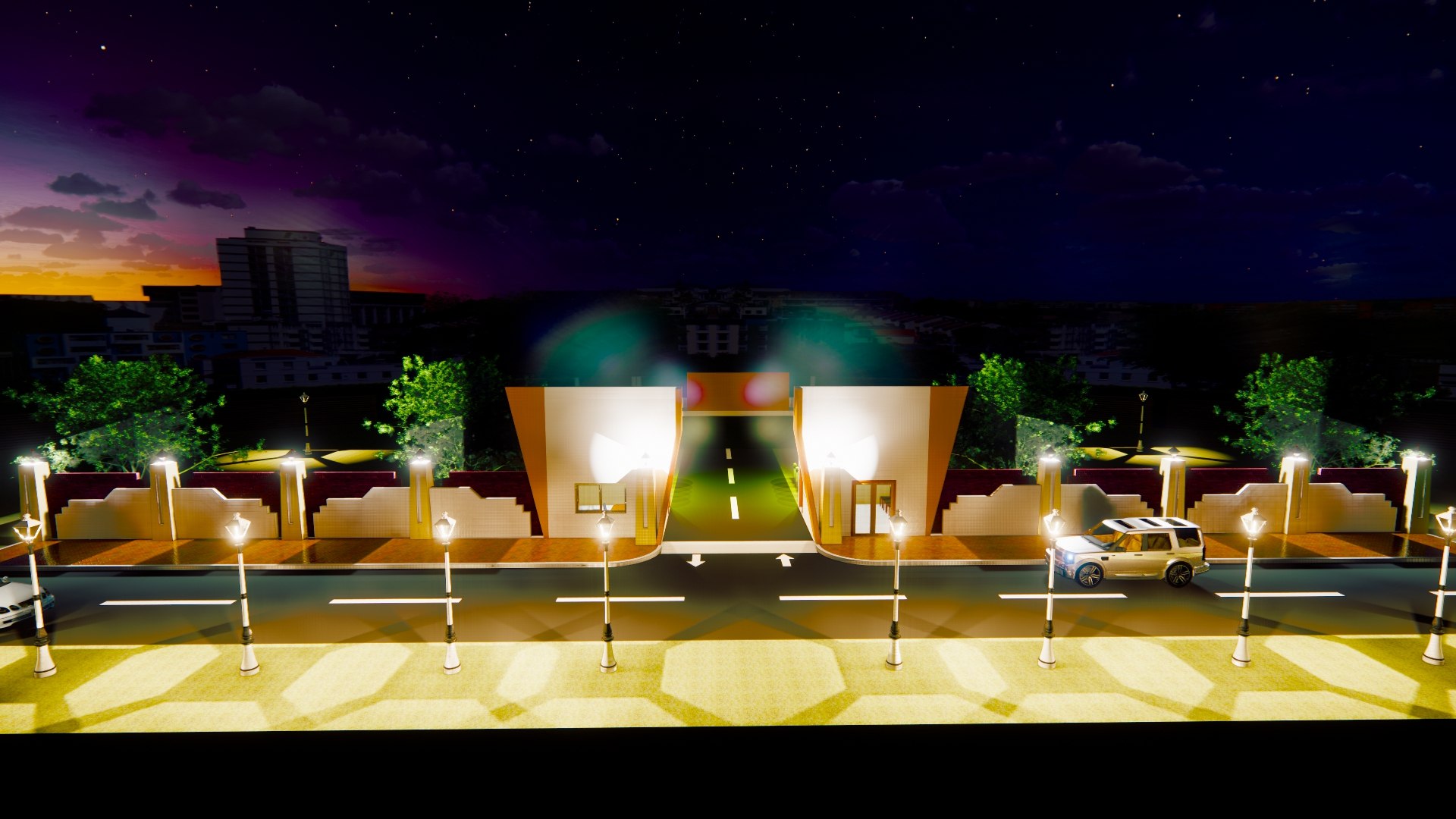 Entrance Gate In Revit 3D Model - TurboSquid 2195886