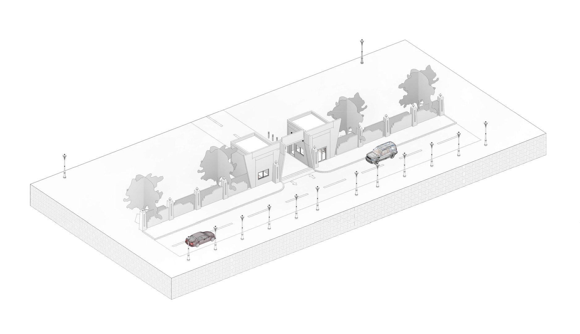 Entrance Gate In Revit 3D Model - TurboSquid 2195886