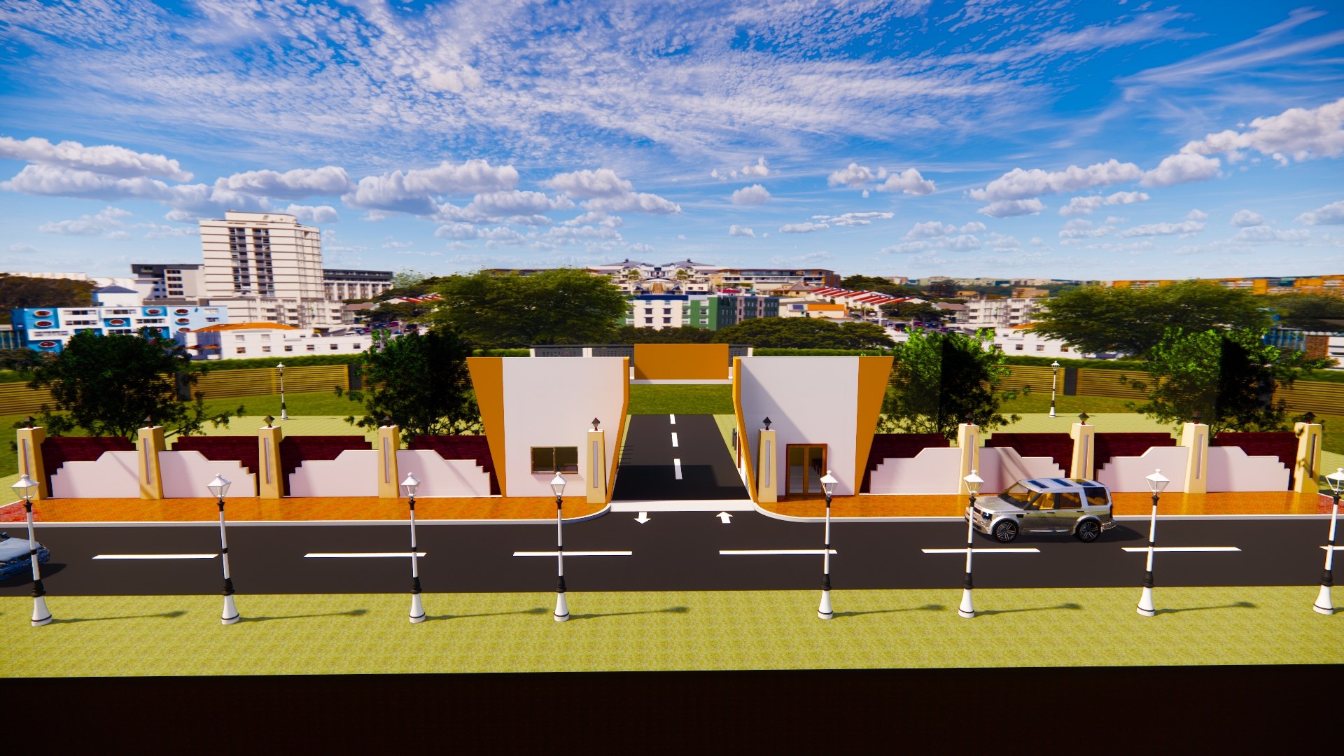 Entrance Gate In Revit 3D Model - TurboSquid 2195886