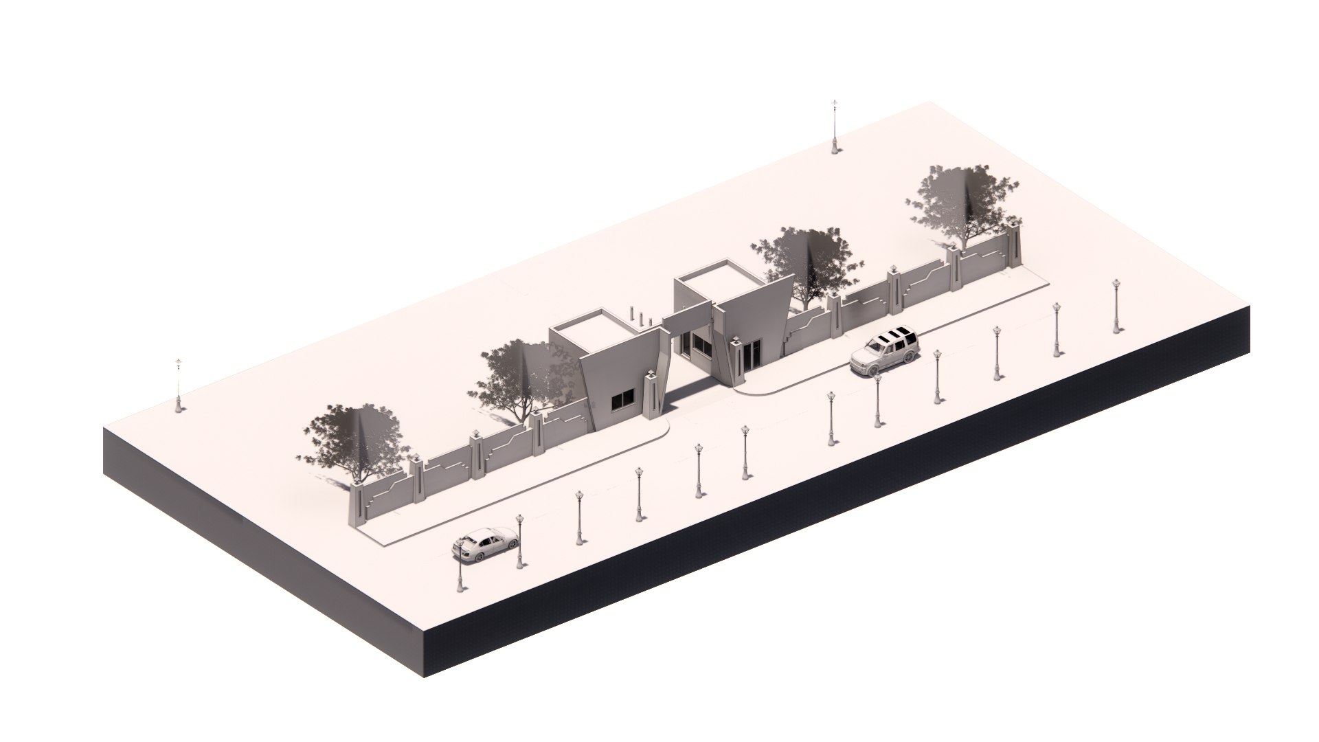 Entrance Gate In Revit 3D Model - TurboSquid 2195886