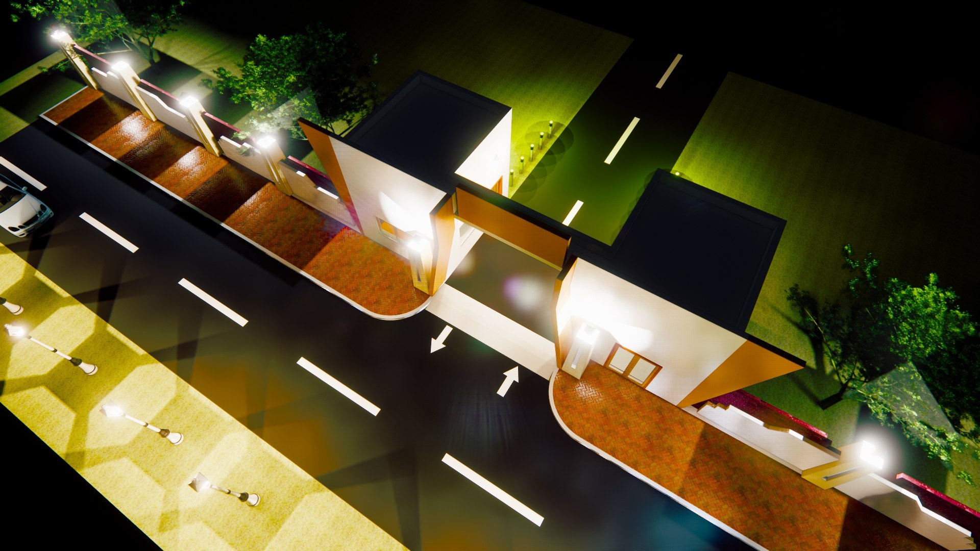 Entrance Gate In Revit 3D Model - TurboSquid 2195886