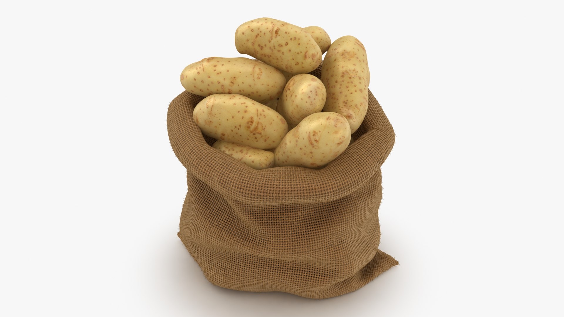 3D Model Sack Of Potatoes - TurboSquid 1886854