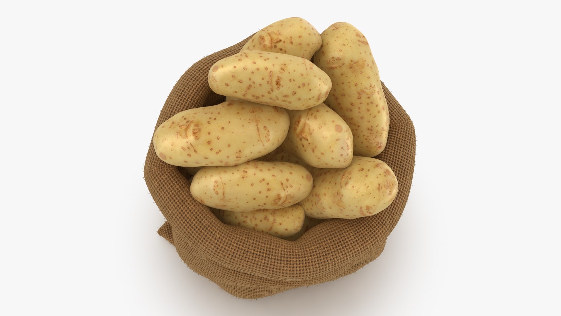 3D Model Sack Of Potatoes - TurboSquid 1886854