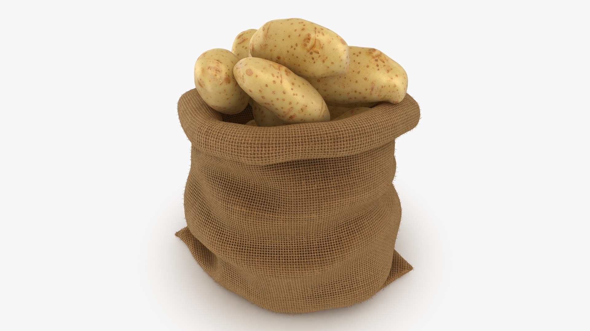 3D Model Sack Of Potatoes - TurboSquid 1886854