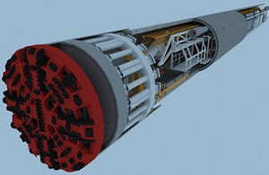 3D Tunnel Boring Machine Models - Browse & Download Formats - TurboSquid