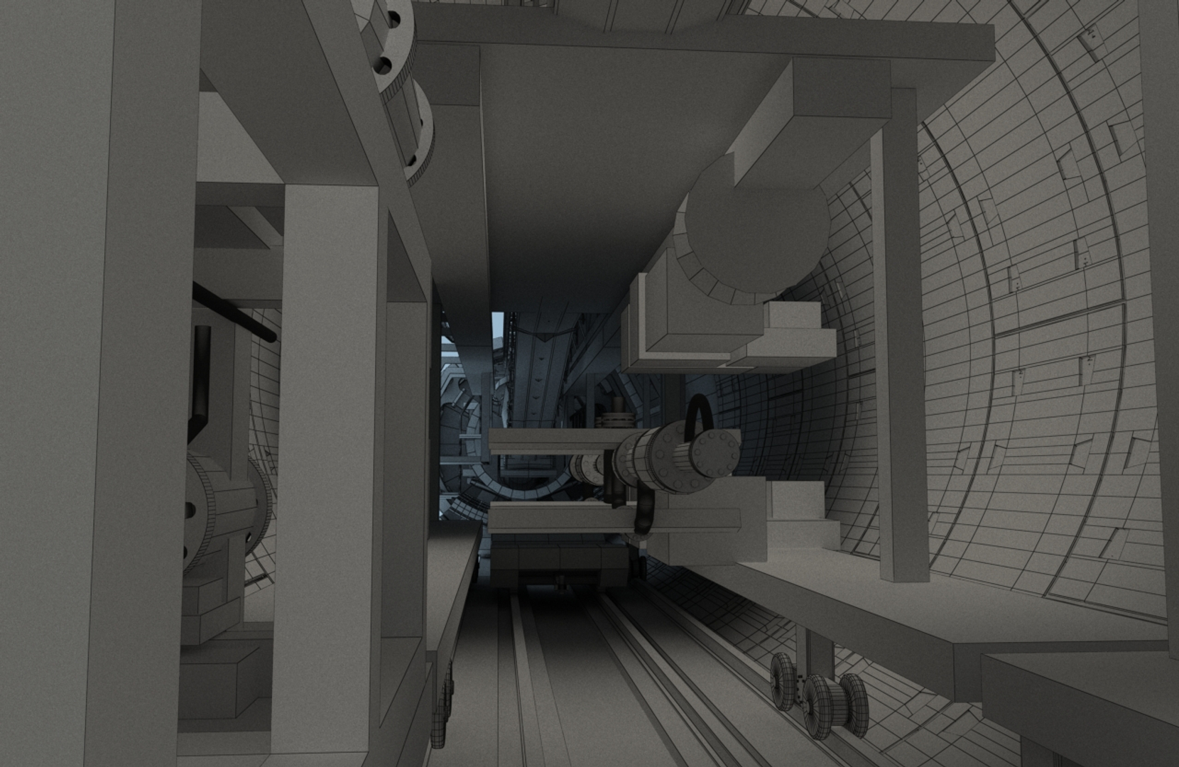 Tunnel boring machine 3D - TurboSquid 1349774